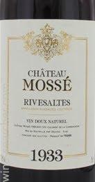 1933 Château Mossé Rivesaltes, France, Languedoc Roussillon, Roussillon ...