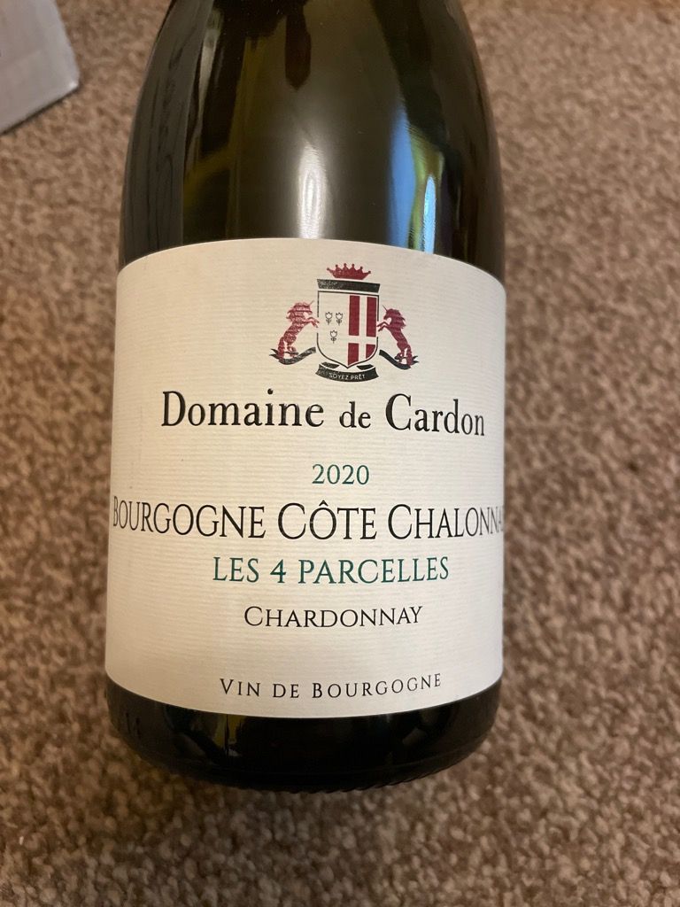 2022 Domaine de Cardon Chardonnay Bourgogne Les 4 Parcelles, France ...