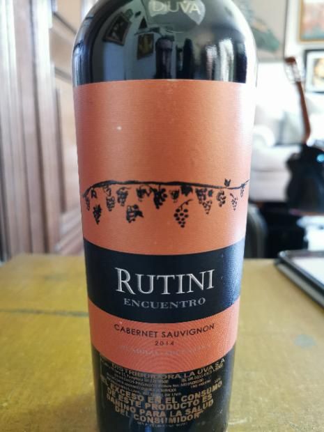 2015 Rutini Cabernet Sauvignon Encuentro, Argentina, Mendoza, Valle de ...
