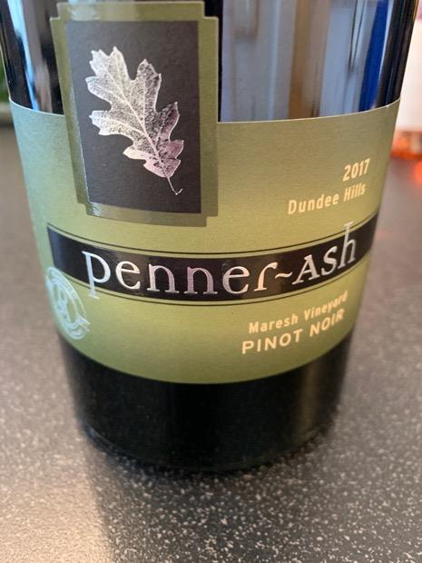 2017 Penner-Ash Pinot Noir Maresh Vineyard, USA, Oregon, Willamette ...