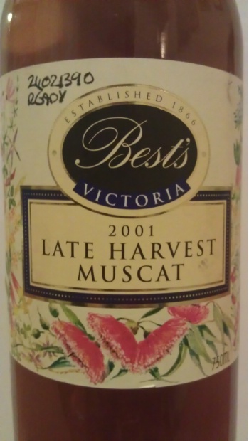 2001 Best's Great Western Late Harvest Muscat, Australia, Victoria ...