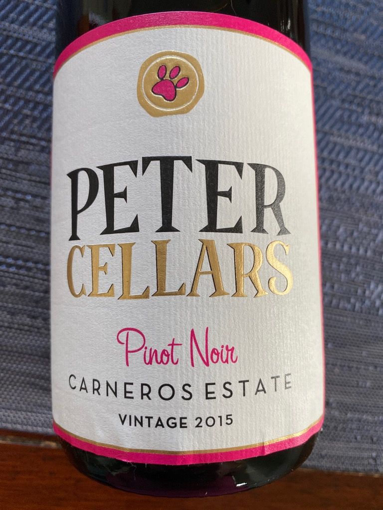 2016 Peter Cellars Pinot Noir Carneros Estate, USA, California, Napa ...