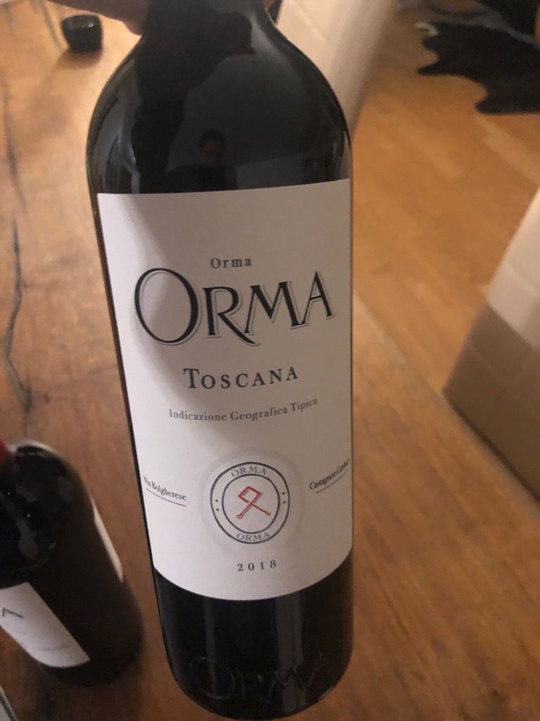 2018 Orma Toscana IGT, Italy, Tuscany, Toscana IGT - CellarTracker