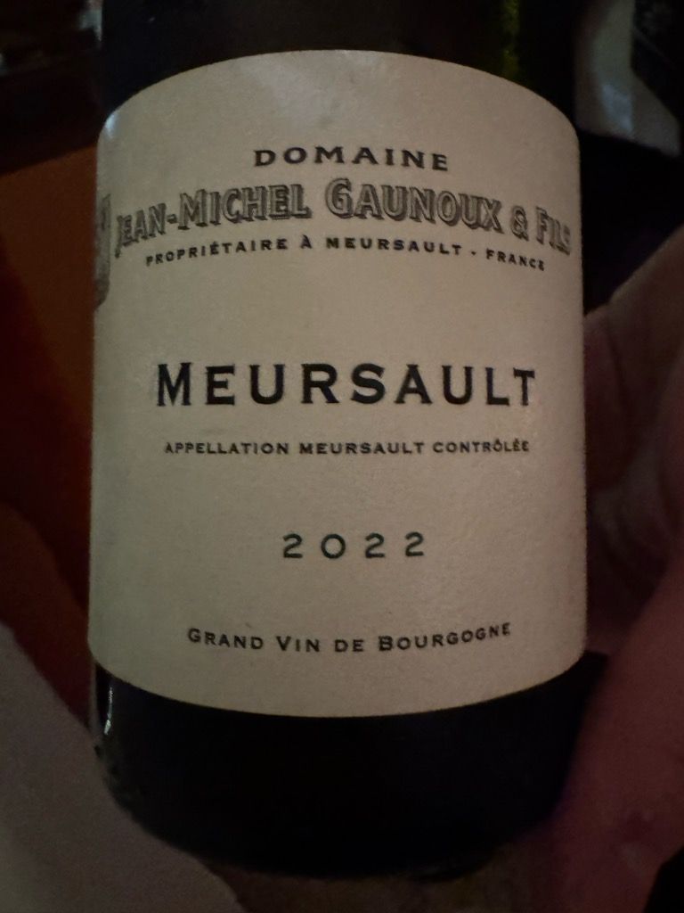2023 Domaine Jean-Michel Gaunoux Meursault, France, Burgundy, Côte de ...