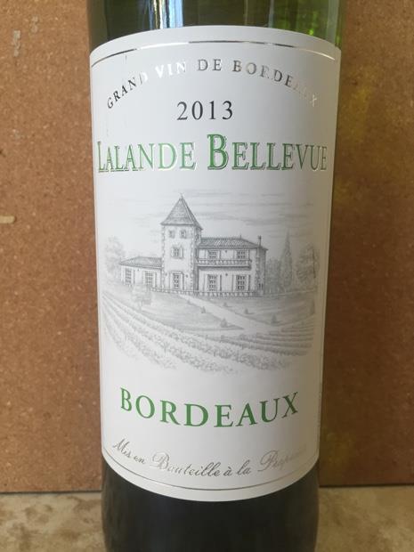 2013 Château Lalande Bellevue, France, Bordeaux - CellarTracker