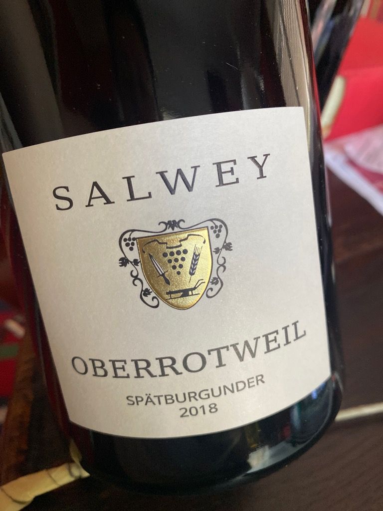 2018 Weingut Salwey Spätburgunder Oberrotweiler Spätburgunder, Germany ...