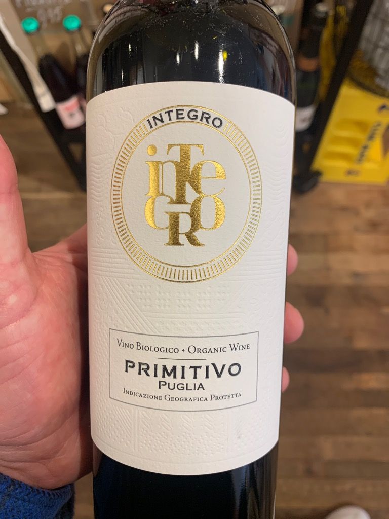 2021 Integro Primitivo Vino Biologico - Organic wine Puglia IGT, Italy, Puglia, Puglia IGT ...