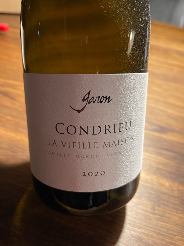 2020 Domaine Garon Condrieu La Vieille Maison, France, Rhône, Northern ...