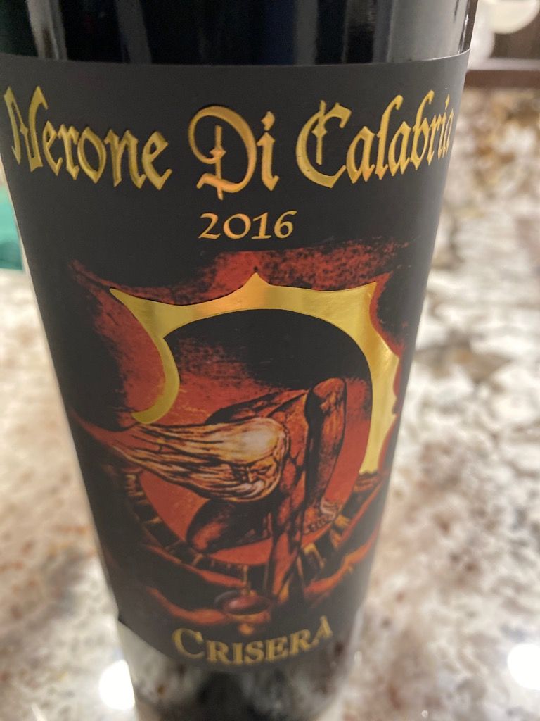 2017 Casa Vinicola Criserà Nerone di Calabria Calabria IGT, Italy ...
