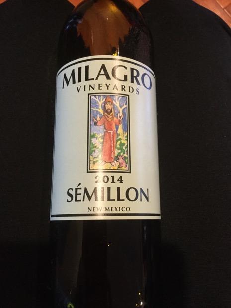 2020 Milagro Vineyards Sémillon, USA, New Mexico - CellarTracker