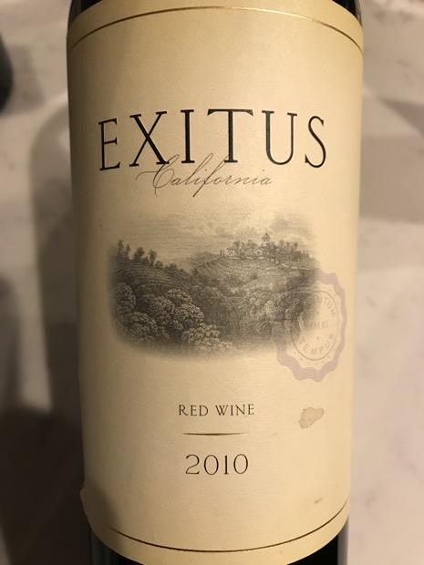 2010 Exitus Red Wine, USA, California - CellarTracker
