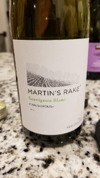 2017 Martin's Rake Sauvignon Blanc, New Zealand, South Island ...