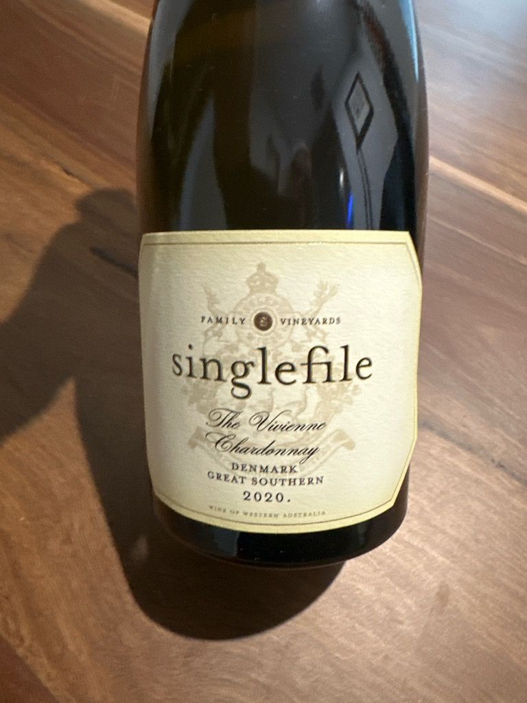 2020 Singlefile Estate Chardonnay The Vivienne, Australia, Western ...