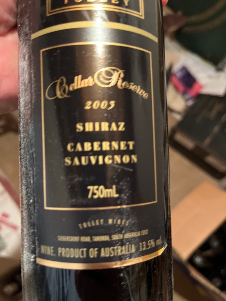 2003 Tolley Cellar Reserve, Australia, South Australia, Barossa ...