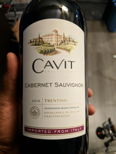 2019 Cavit Collection Cabernet Sauvignon, Italy, Trentino-Alto Adige ...