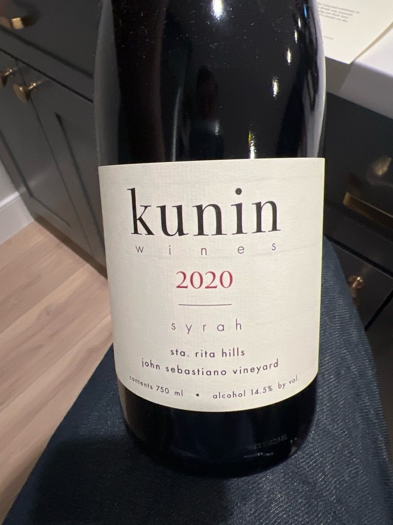 2021 Kunin Syrah John Sebastiano Vineyard, USA, California, Central ...