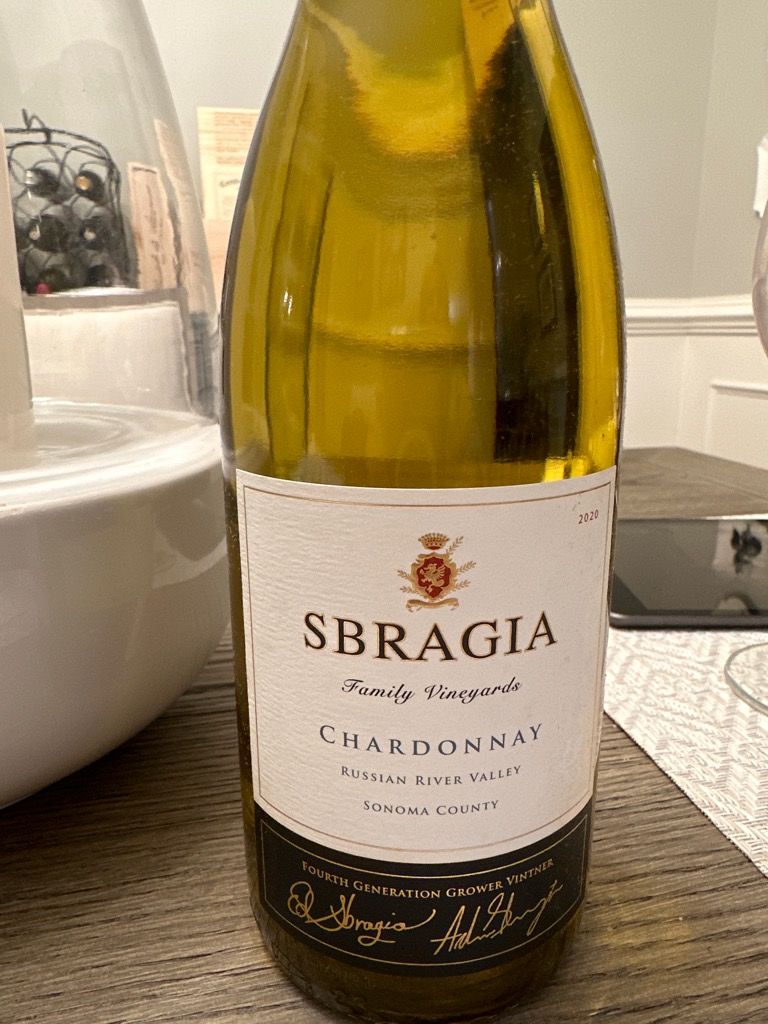 2022 Sbragia Family Chardonnay Russian River Valley, USA, California ...