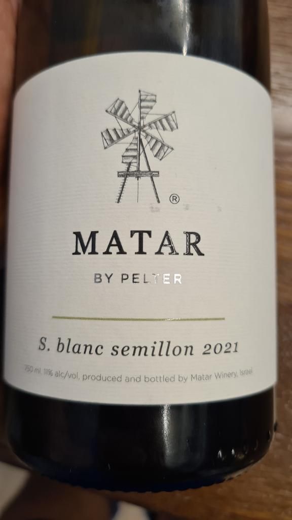 2024 Matar (by Pelter) Sauvignon Blanc Sémillon, Israel - CellarTracker