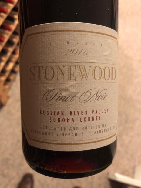 2016 Stonewood Pinot Noir, USA, California, Sonoma County, Sonoma Coast ...