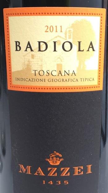 2011 Marchesi Mazzei Poggio alla Badiola Toscana IGT, Italy, Tuscany ...