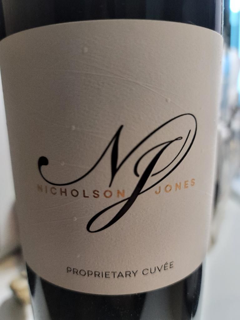 2018 Nicholson Jones Proprietary Cuvée, USA, California, Napa Valley ...