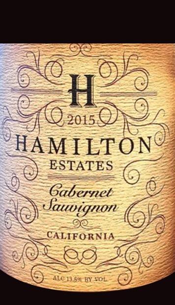 2015 Hamilton Estates Cabernet Sauvignon, USA, California, Sonoma ...