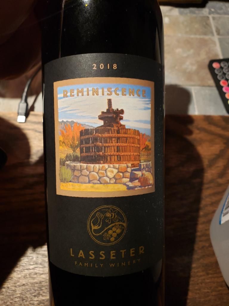 2018 Lasseter Family Winery Reminiscence, USA, California, Sonoma ...