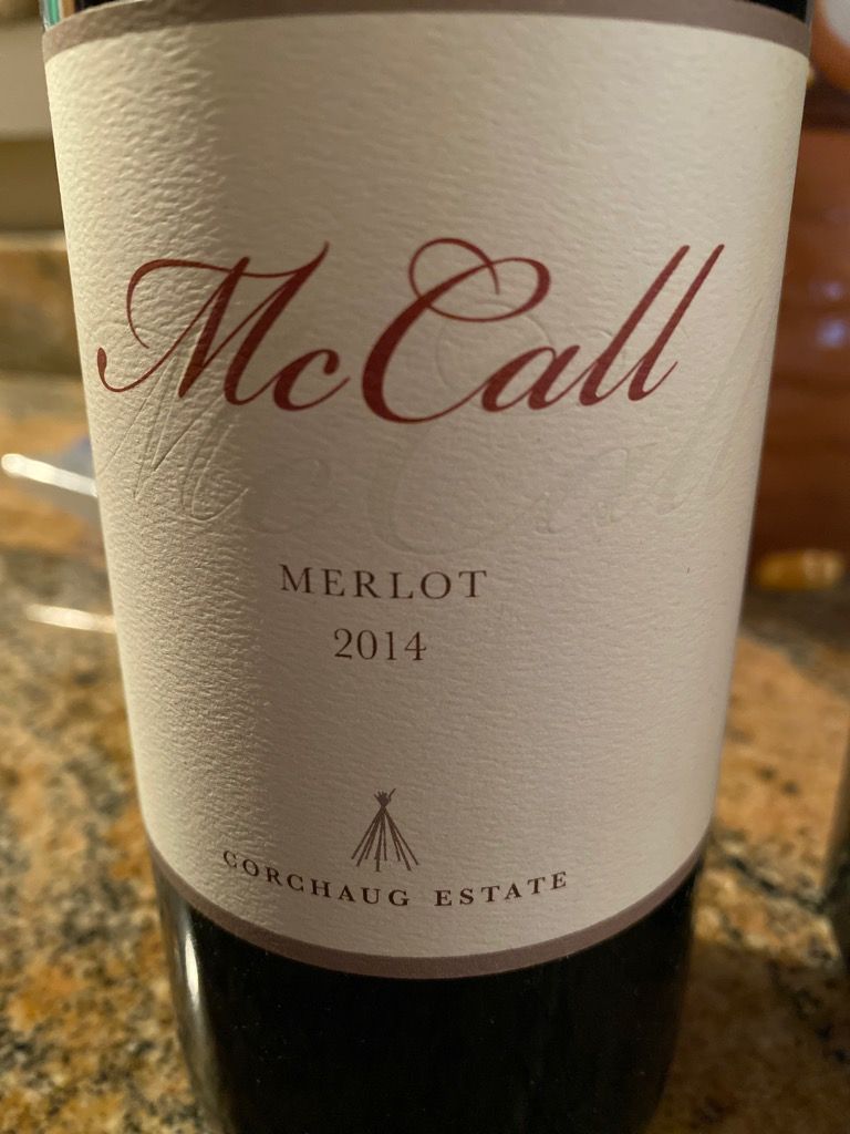 2015 McCall Wines Merlot, USA, New York, Long Island, North Fork ...