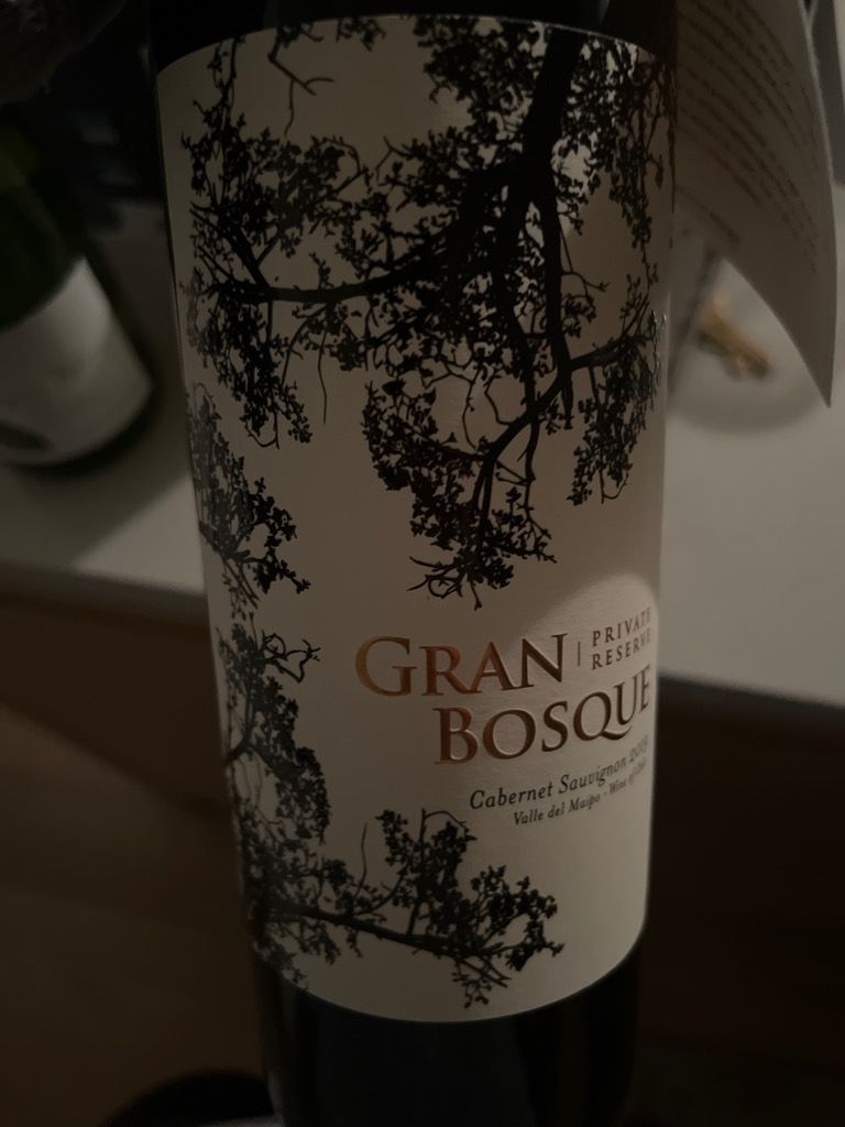 2020 Casas del Bosque Cabernet Sauvignon Gran Bosque Private Reserve ...