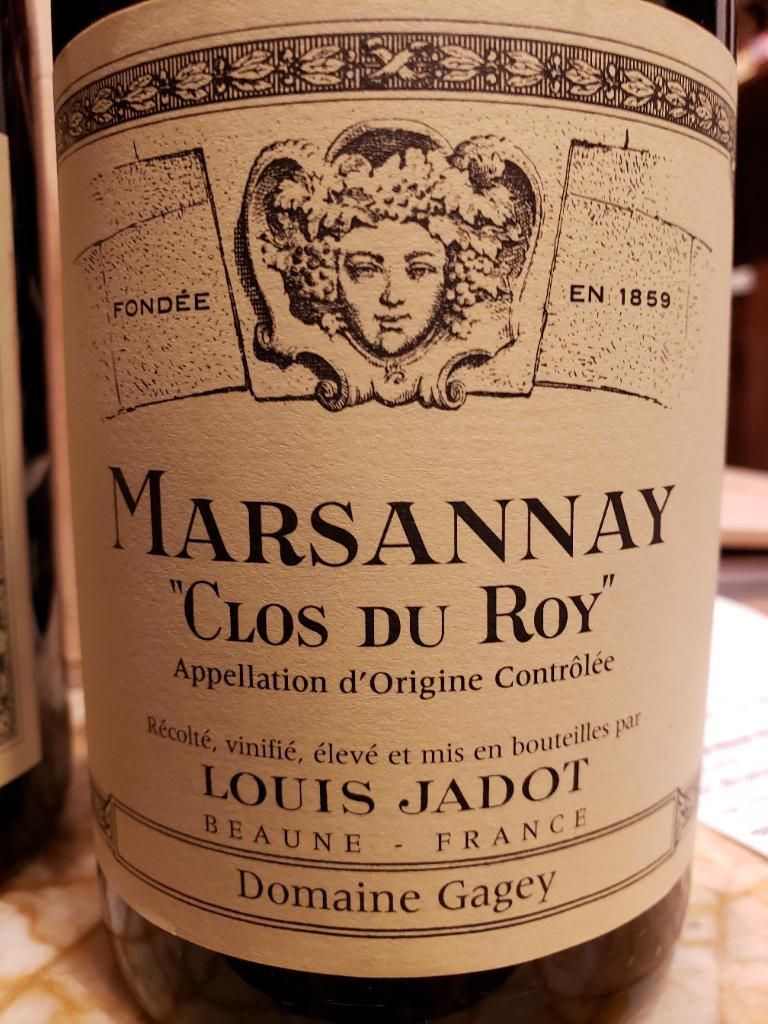 2019 Louis Jadot Marsannay Clos du Roy Domaine Gagey, France, Burgundy ...