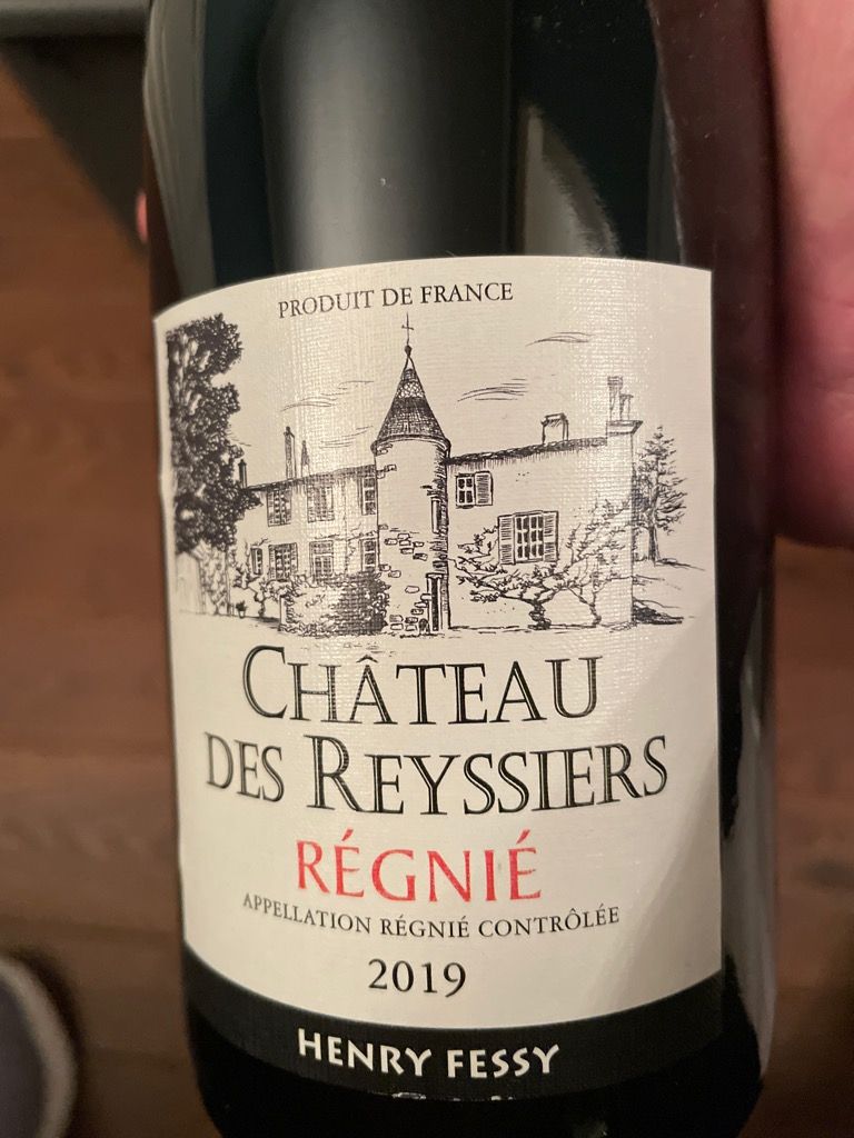 2019 Henry Fessy Régnié Château des Reyssiers, France, Burgundy ...