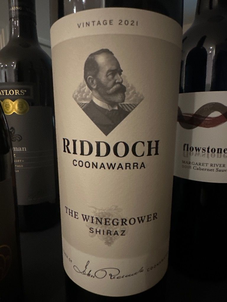 2021 Riddoch Shiraz The Winegrower, Australia, South Australia ...