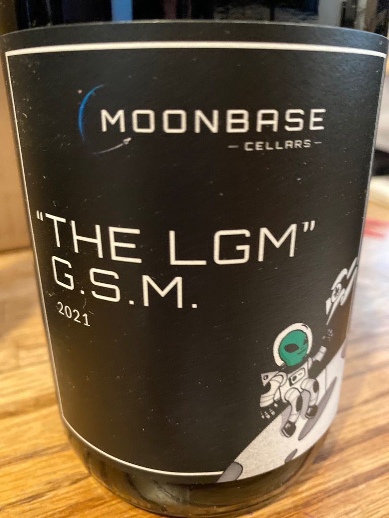 2021 Moonbase Cellars The LGM G.S.M., USA, Washington, Columbia Valley ...