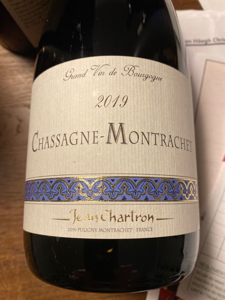 2019 Domaine Jean Chartron Puligny-Montrachet, France, Burgundy, Côte ...