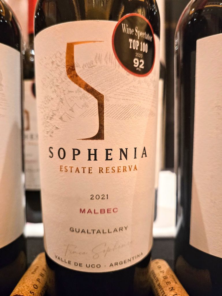 2021 Finca Sophenia Malbec Estate Reserva, Argentina, Mendoza, Valle de ...