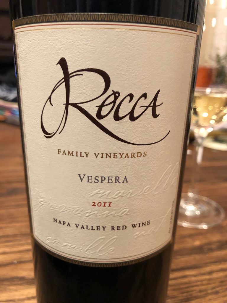 2011 Rocca Family Vineyards Vespera, USA, California, Napa Valley ...