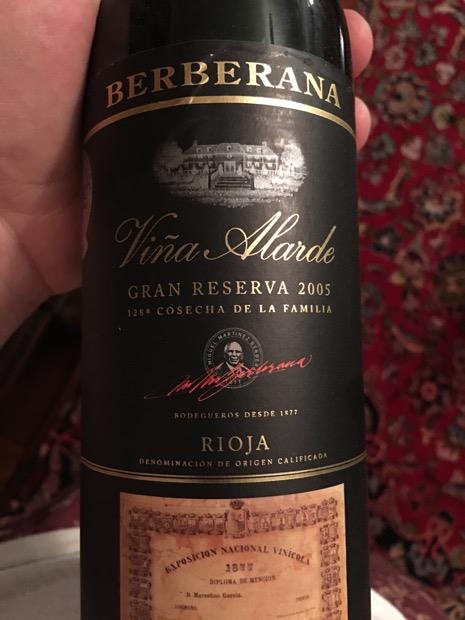 2005 Berberana Rioja Gran Reserva Viña Alarde, Spain, La Rioja, Rioja ...