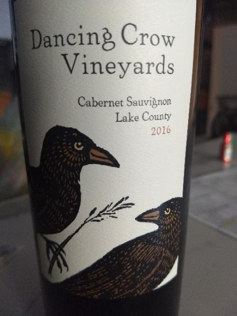 2016 Dancing Crow Vineyards Cabernet Sauvignon, USA, California, North ...