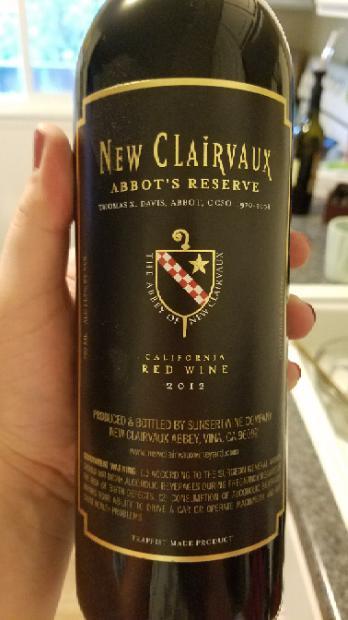 2012 New Clairvaux Vineyard Abbot's Reserve, USA, California, Central ...