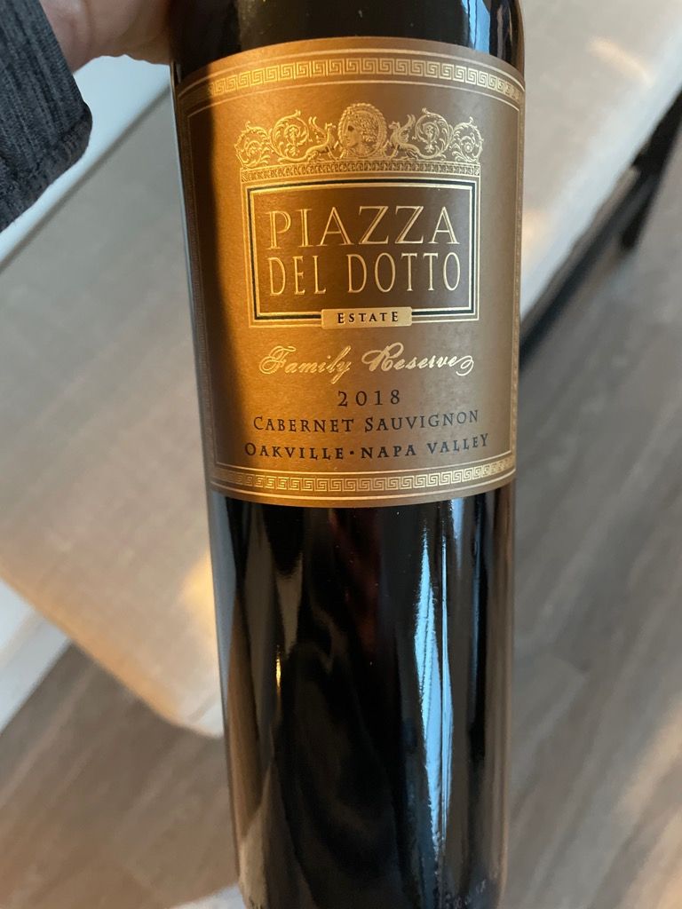 2020 Piazza Del Dotto Cabernet Sauvignon Oakville Estate Oakville, USA ...