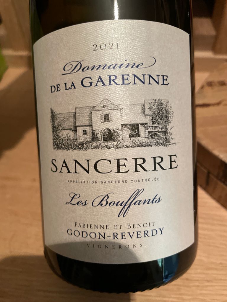 2021 Godon-Reverdy Sancerre Les Bouffants Domaine de La Garenne, France ...