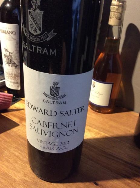 2012 Saltram Cabernet Sauvignon Edward Salter, Australia, South ...