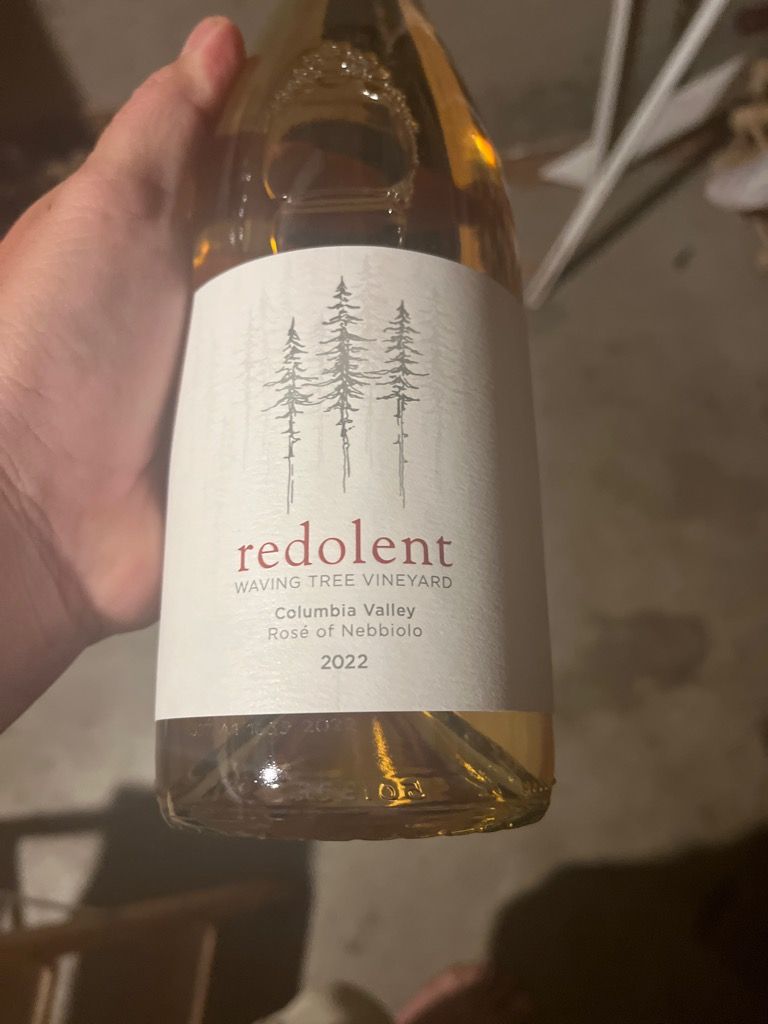 2022 Redolent Rosé of Nebbiolo Waving Tree, USA, Washington, Columbia ...