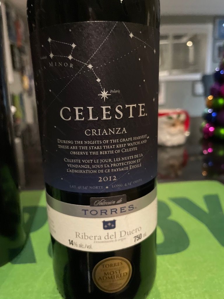 2012 Torres Ribera del Duero Céleste Crianza, Spain, Castilla y León ...