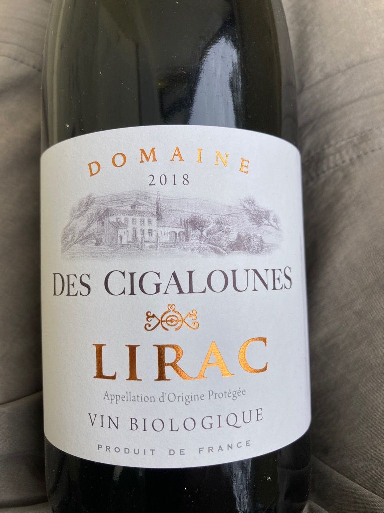 2020 Domaine des Cigalounes Lirac, France, Rhône, Southern Rhône, Lirac ...
