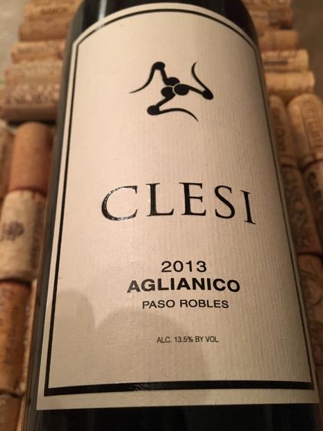 2013 Clesi Aglianico, USA, California, Central Coast, Paso Robles ...