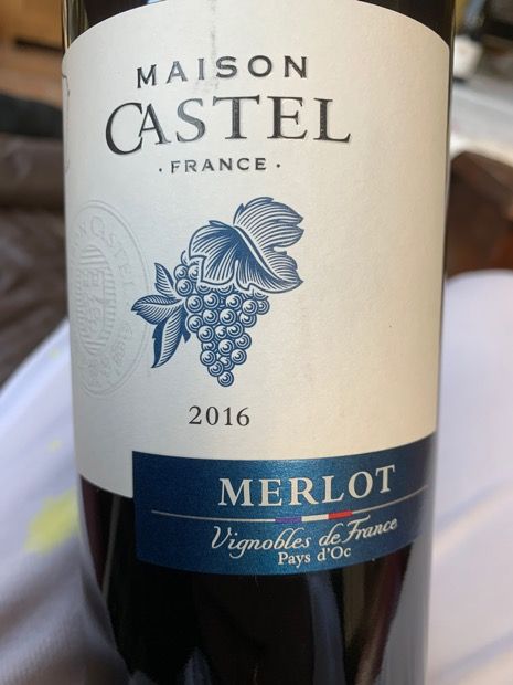 2014 Famille Castel Merlot Vin de Pays d'Oc, France, Languedoc ...