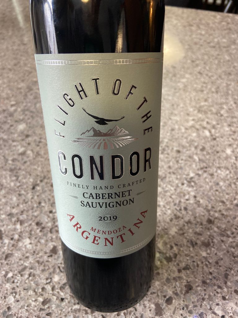 2019 Flight of the Condor Cabernet Sauvignon, Argentina, Mendoza ...
