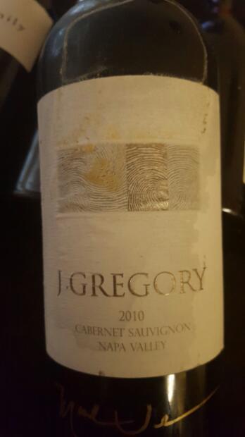 2010 J Gregory Cabernet Sauvignon, USA, California, Napa Valley ...