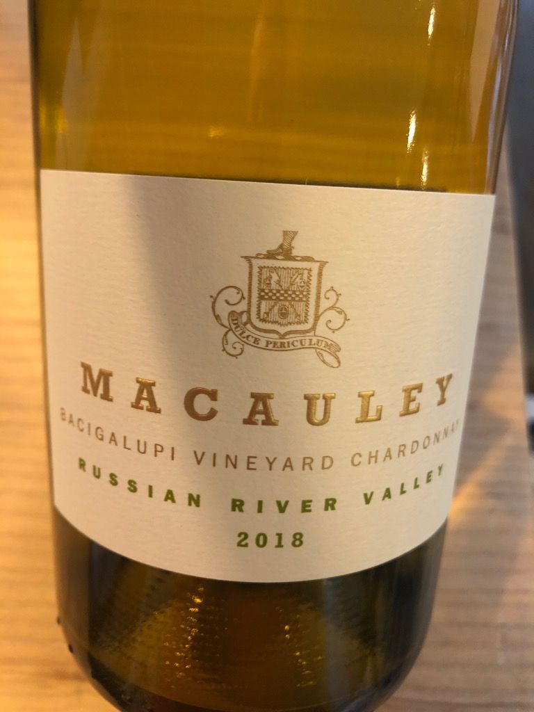 2018 Macauley Chardonnay Bacigalupi Vineyard, USA, California, Sonoma ...